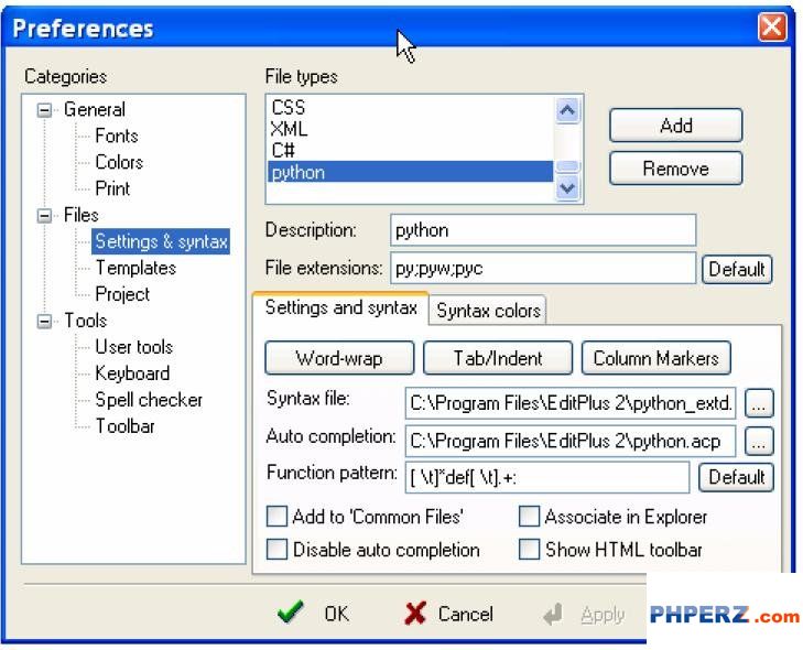 windows下Python+Editplus windows Python开发环境 - PHPERZ中文资讯站