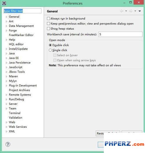 Eclipse默认打开方式该怎么设置? - PHPERZ中文资讯站